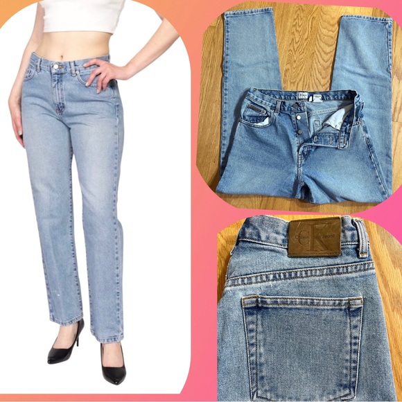 Calvin Klein Jeans | Jeans | Vintage Cavin Klein High Rise Light Wash ...
